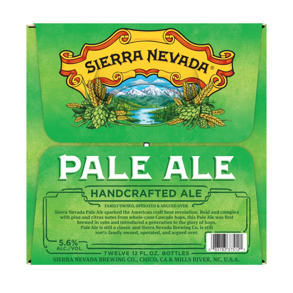 Sierra Nevada Beer, Pale Ale Craft Beer 12 Pack (12oz Bottles ...
