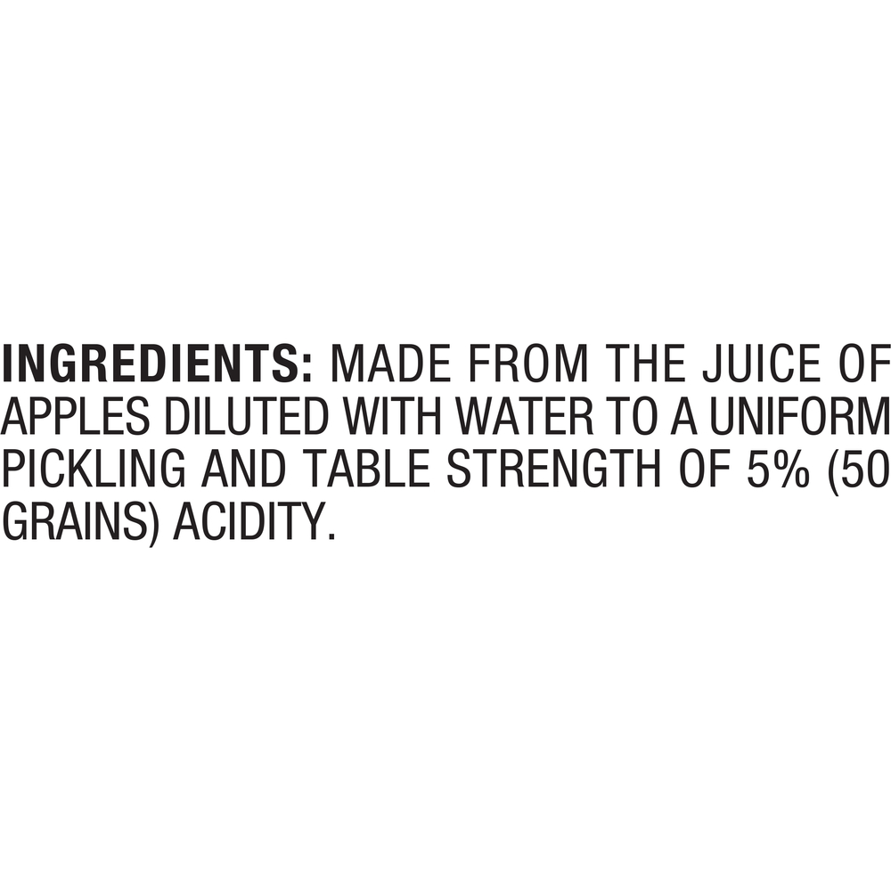 Heinz Apple Cider Vinegar-Ingredients