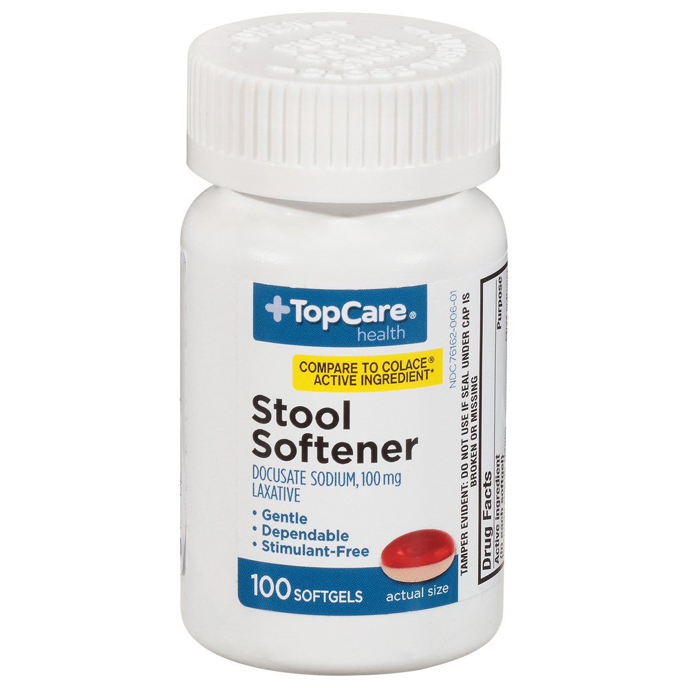 TopCare Health Stool Softener, 100 mg, Softgels-Main