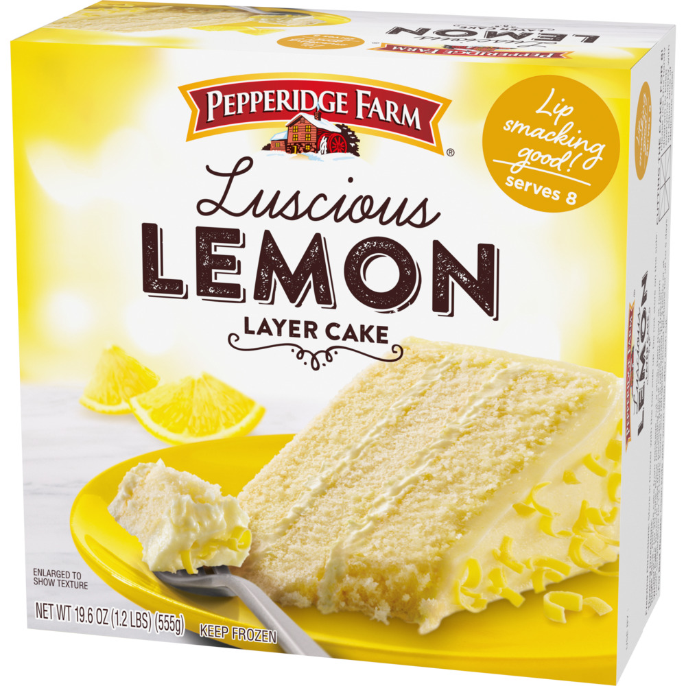 Pepperidge Farm Layer Cake, Luscious Lemon-Front-Right-Elevated