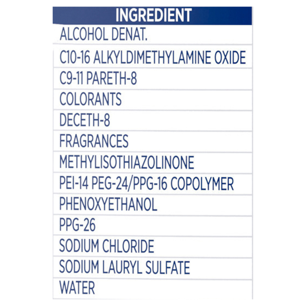 Dawn Dishwashing Liquid-Ingredients