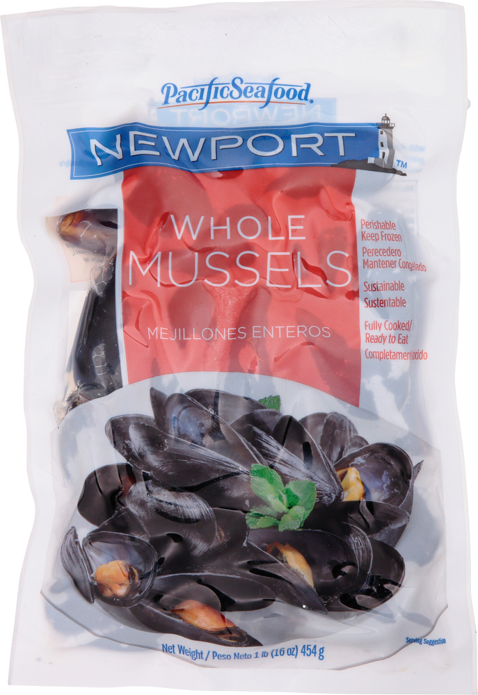 Pacific Seafood Newport Mussels, Whole-Main