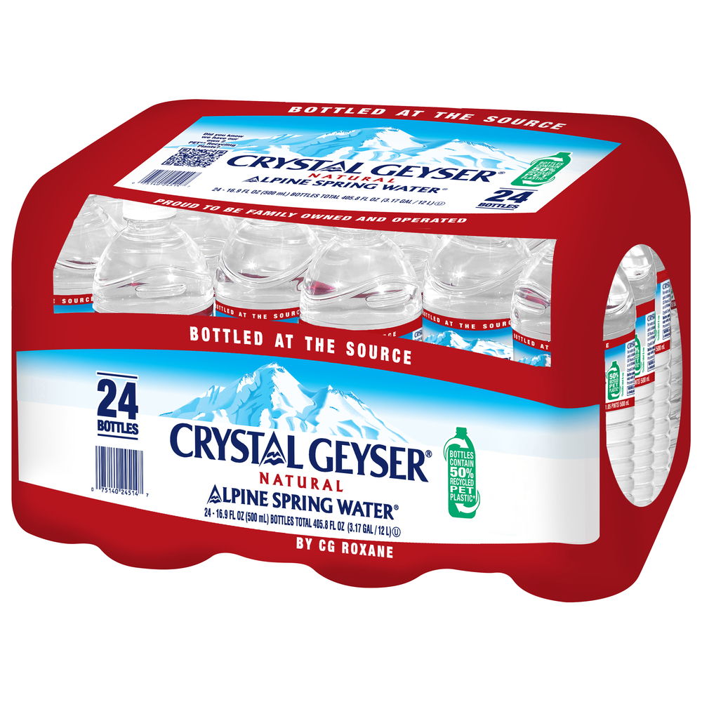 Crystal Geyser Spring Water, Natural, Alpine-Front-Right-Elevated
