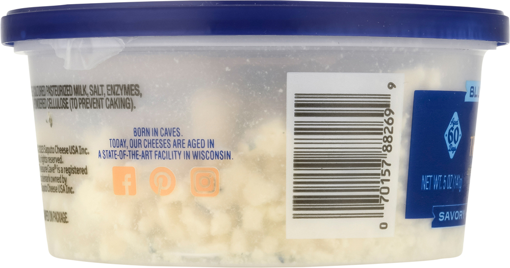 Treasure Cave Cheese, Blue-Planogram-Left