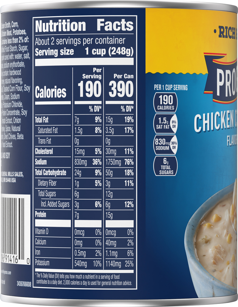 Progresso Rich & Hearty Chicken Corn Chowder Flavored with Bacon Soup ...