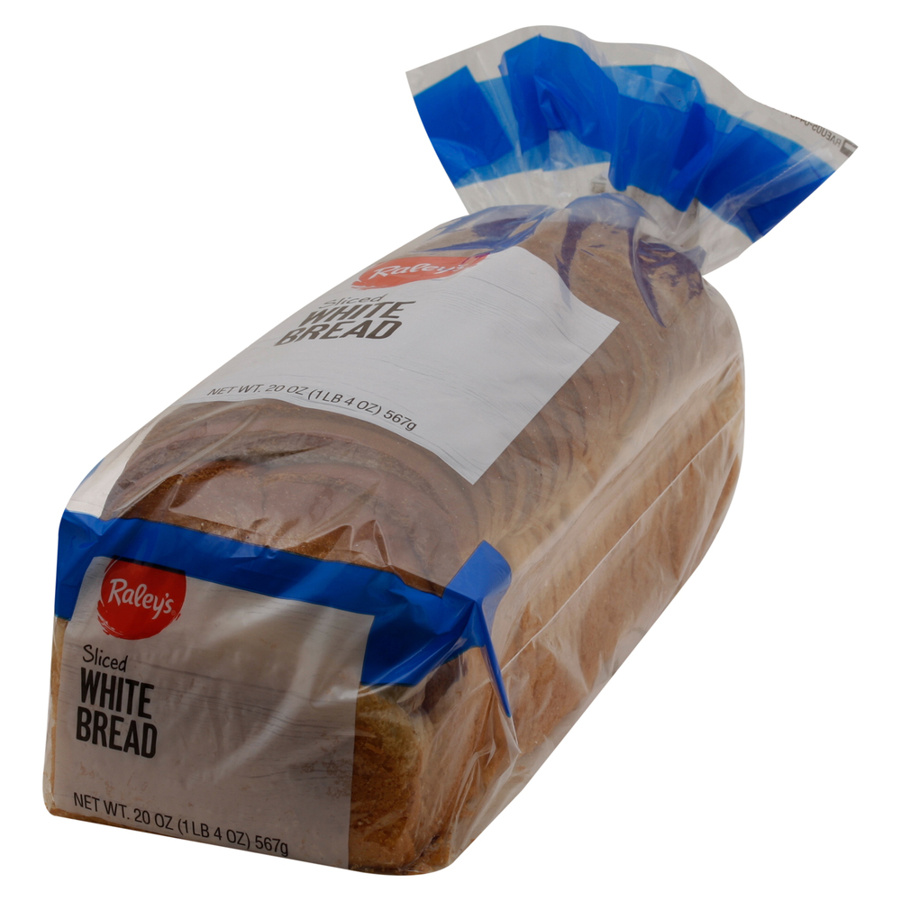 Raley's Sliced White Bread-Front-Right-Elevated