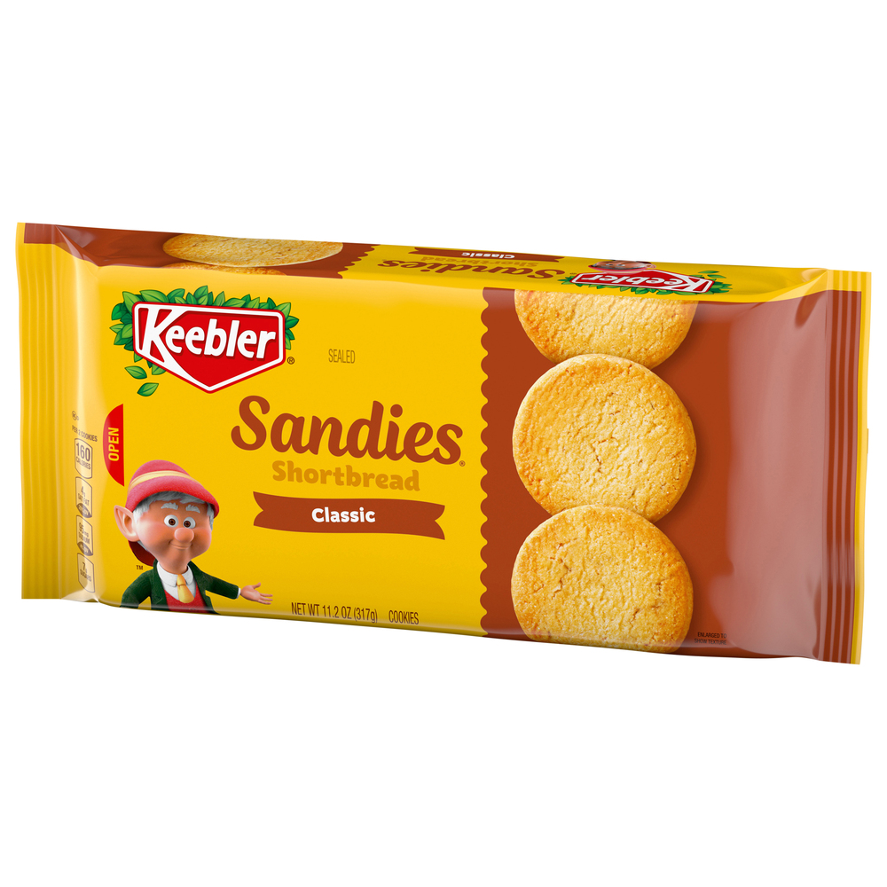 Keebler Sandies Cookies, Classic, Shortbread-Front-Right-Elevated