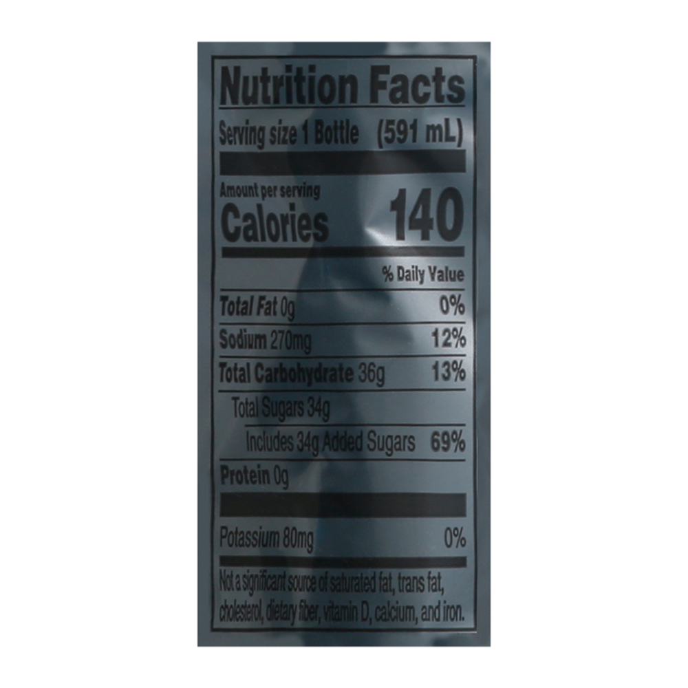 Gatorade Thirst Quencher, Cool Blue-Nutrition-Facts