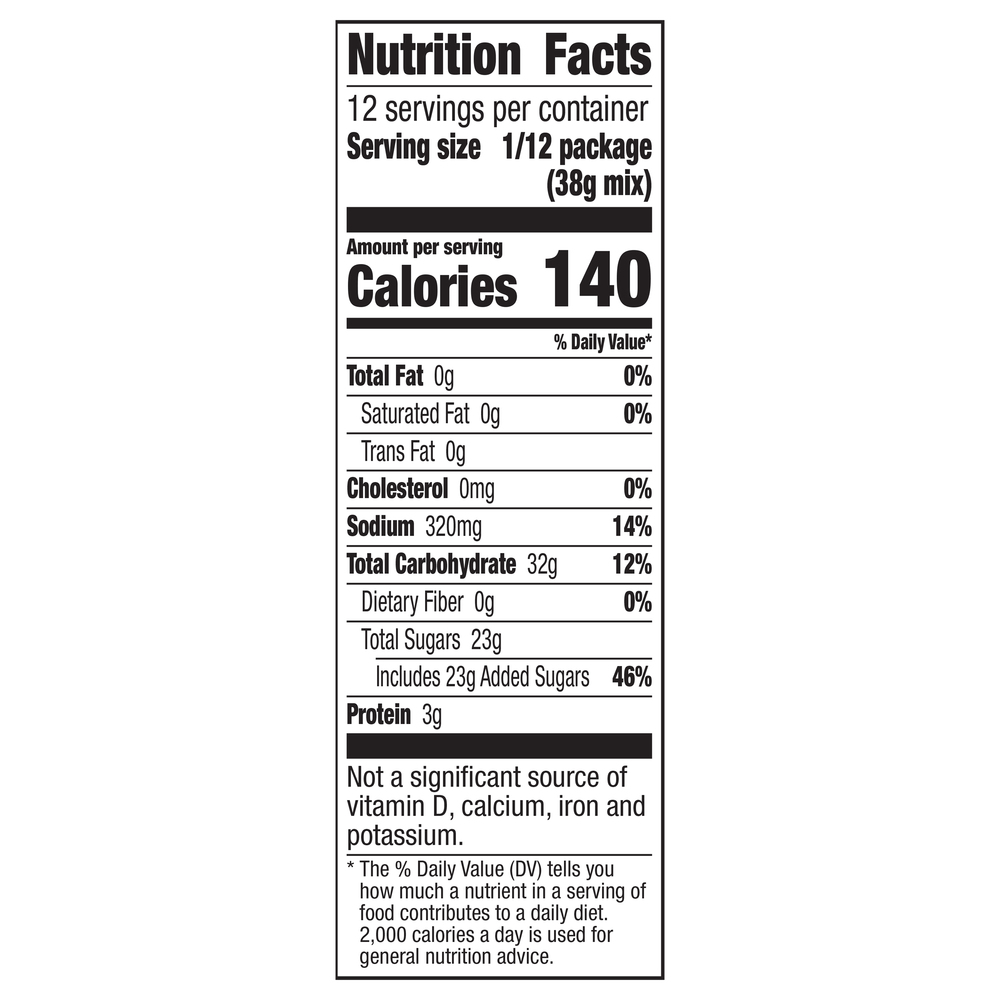 Betty Crocker Cake Mix, Angel Food-Nutrition-Facts