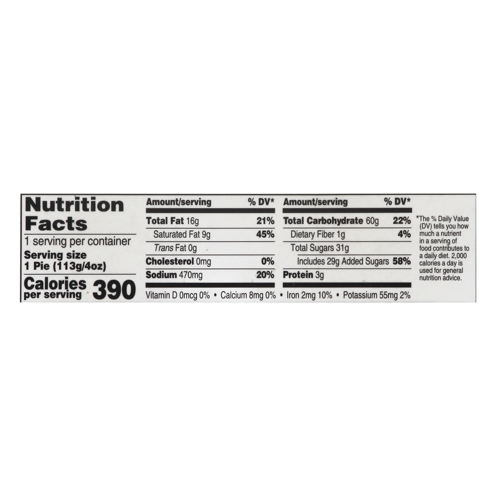 Raley's Apple Pie-Nutrition-Facts