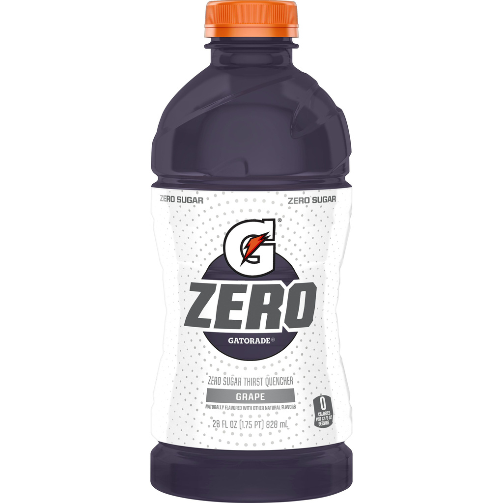 Gatorade Zero Thirst Quencher, Zero Sugar, Grape-Hero