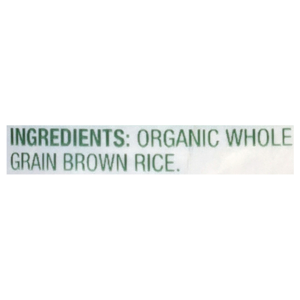 Mahatma Brown Rice, Organic-Ingredients