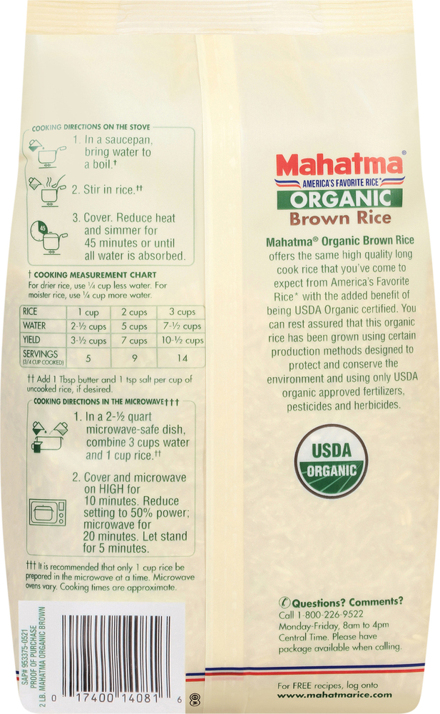 how to cook brown rice mahatma