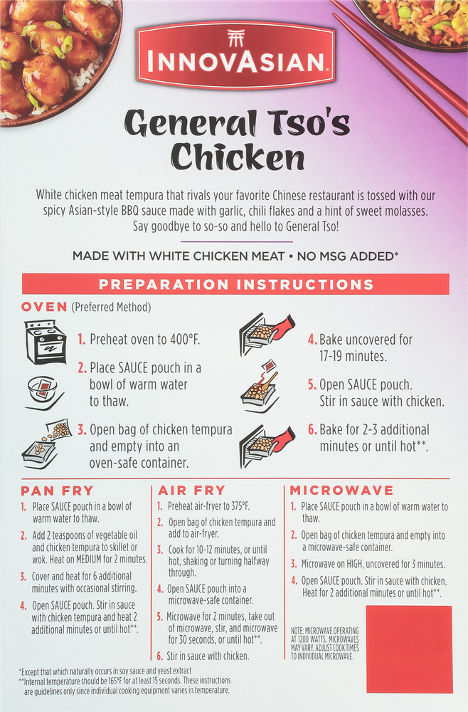 InnovAsian General Tso's Chicken General Tso's Chicken (Frozen ...