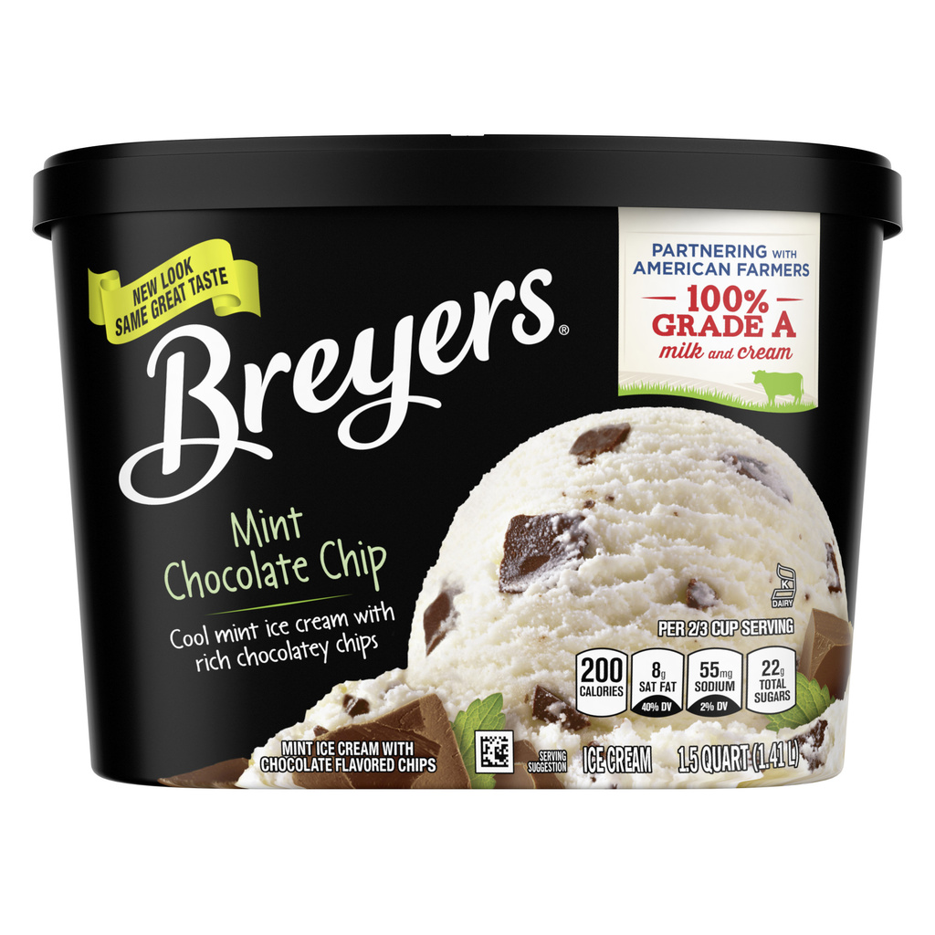 Breyers Ice Cream, Mint Chocolate Chip-Main