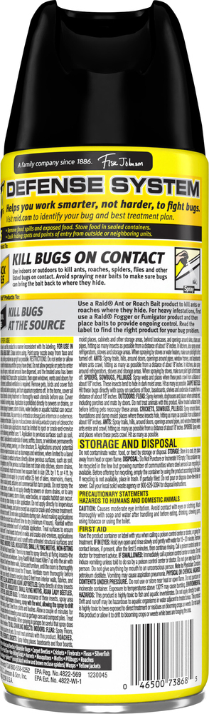 Raid Multi Insect Killer 7-Planogram-Back