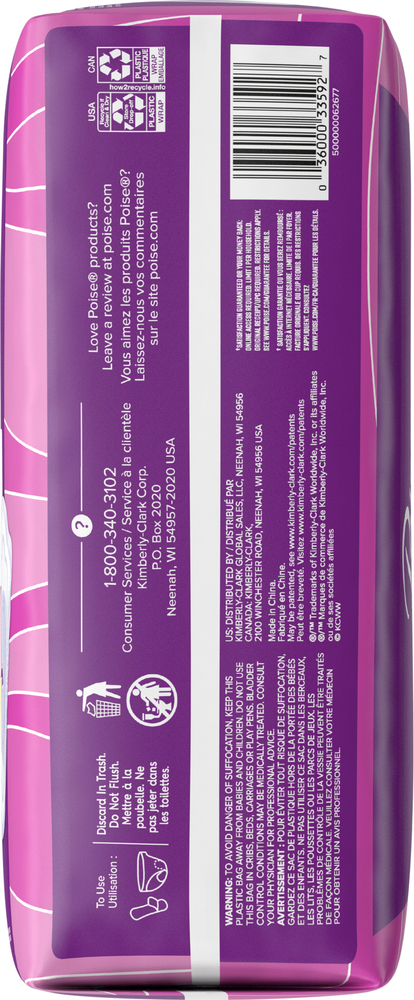 Poise Fresh Protection Pads, 6, Ultimate Regular-Planogram-Right