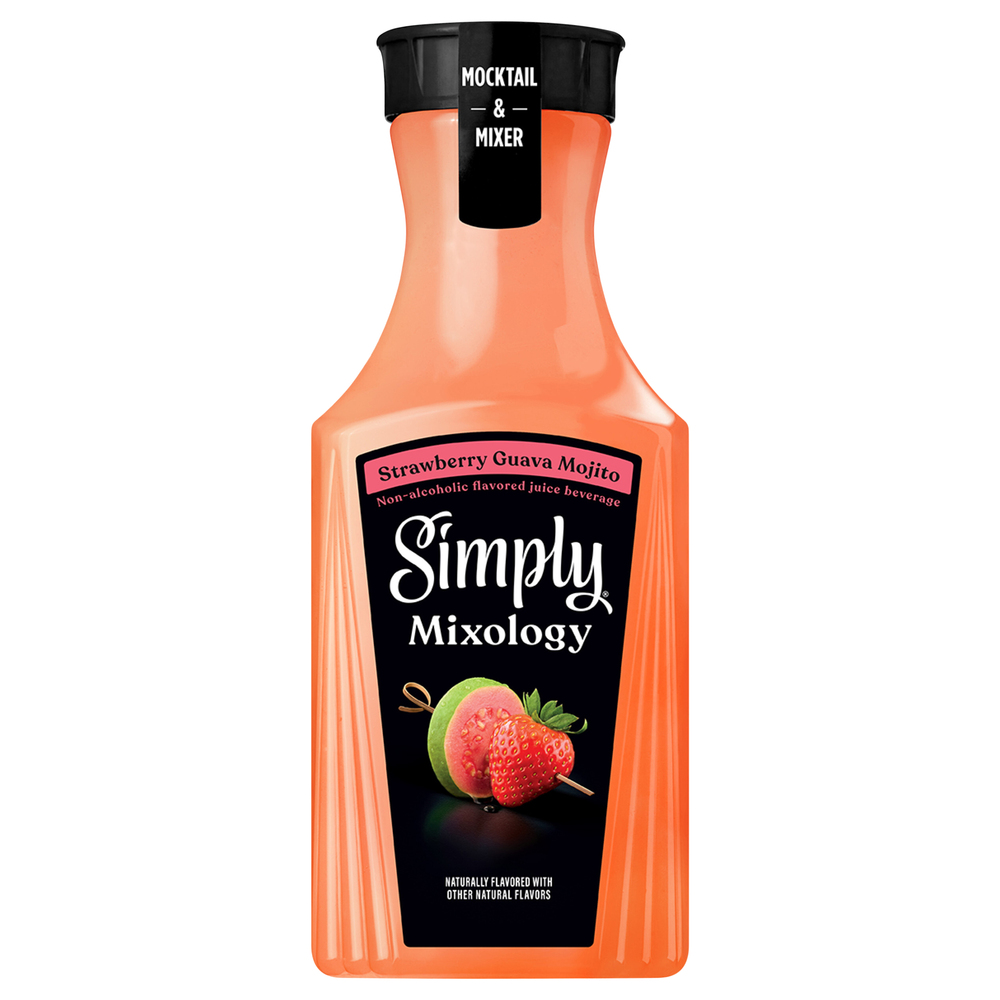Simply Mixology Juice Beverage, Strawberry Guava Mojito-Main