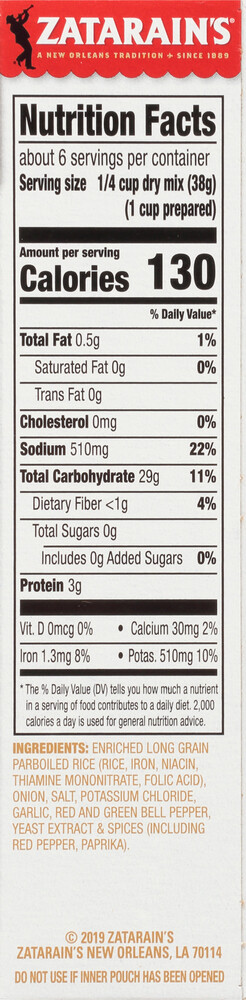 Zatarain's One Pot Dirty Rice Dinner Mix-Planogram-Right