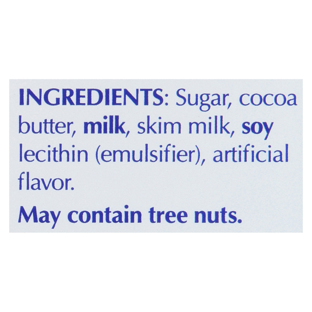 Lindt Classic Recipe White Chocolate, White-Ingredients