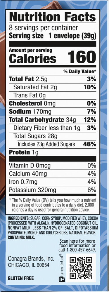 Swiss Miss Hot Cocoa Mix, Milk Chocolate Flavor-Planogram-Right
