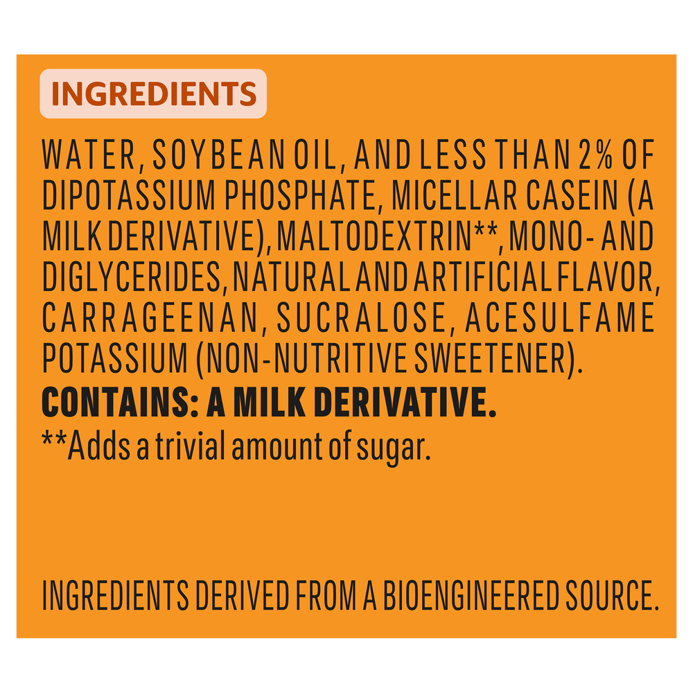 Coffee-Mate Creamer, Non-Dairy, Zero Sugar, Pumpkin Spice-Ingredients