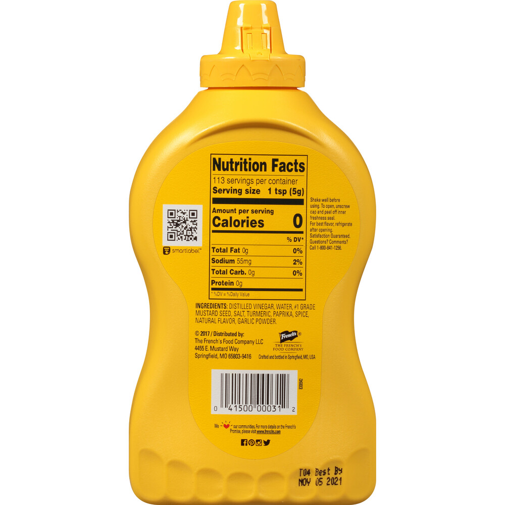 French's Classic Yellow Mustard-Planogram-Back