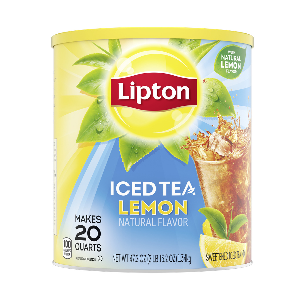 Lipton Iced Tea Mix, Sweetened, Lemon-Hero