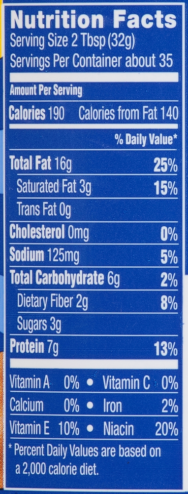 Skippy Super Chunk Extra Crunchy Peanut Butter-Nutrition-Facts