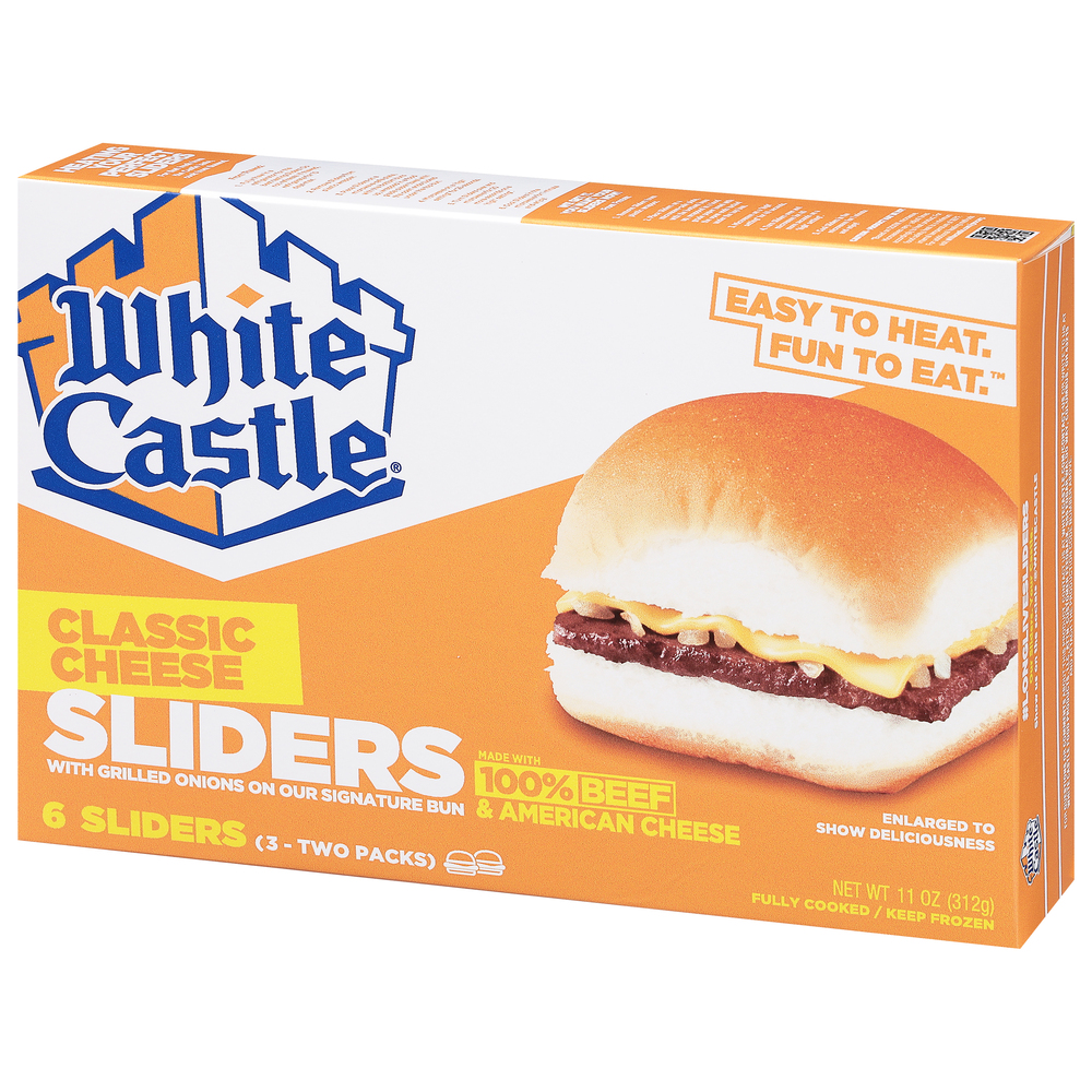 White Castle Sliders, Classic Cheese-Front-Right-Elevated