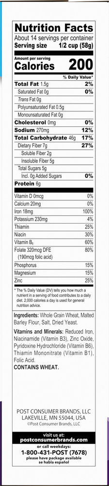 Grape-Nuts Cereal, The Original, Family Size-Planogram-Right
