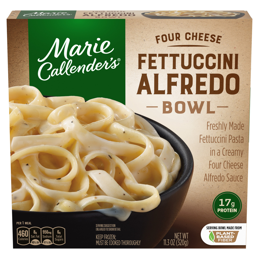 Marie Callender's Bowl, Fettuccini Alfredo, Four Cheese-Hero