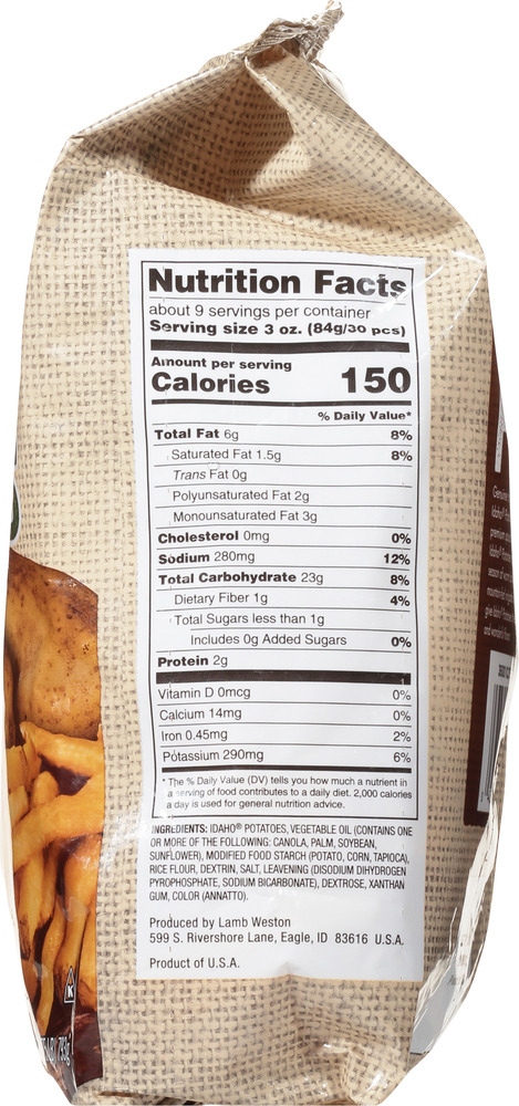 Lamb Weston Fries, Shoestring-Planogram-Right