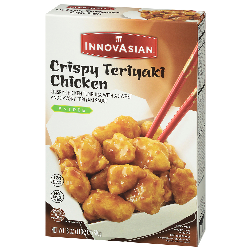 InnovAsian Crispy Teriyaki Chicken, Entree-Front-Right-Elevated
