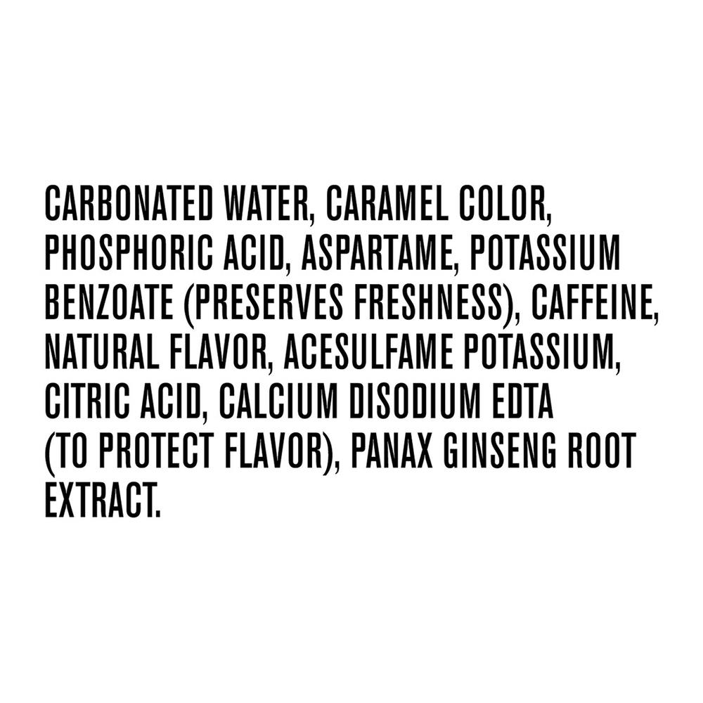 Pepsi Cola, Zero Sugar, 6 Pack-Ingredients
