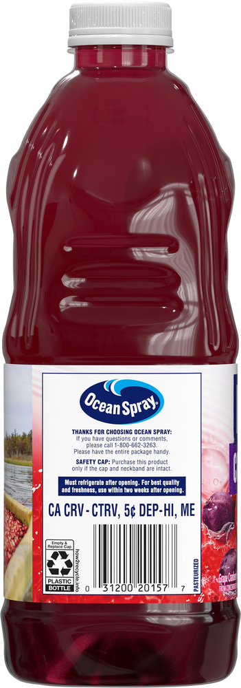 Ocean Spray Juice, Cran x Grape, Diet 5 Cals-Planogram-Left