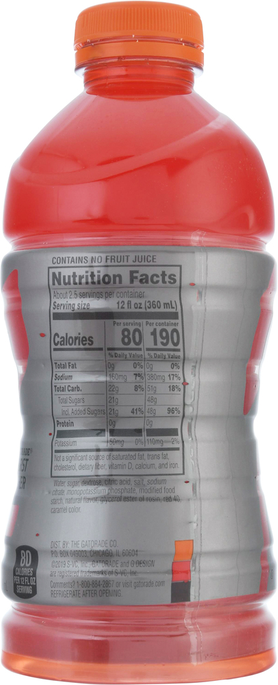 Gatorade Thirst Quencher, Fruit Punch-Planogram-Left