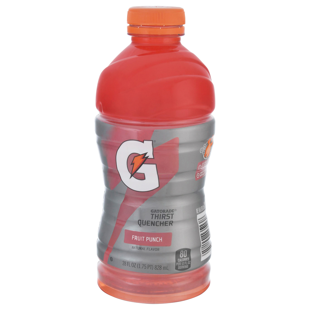Gatorade Thirst Quencher, Fruit Punch-Front-Right-Elevated