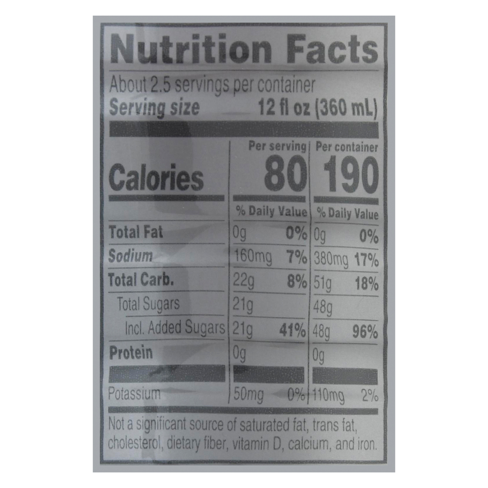Gatorade Thirst Quencher, Fruit Punch-Nutrition-Facts