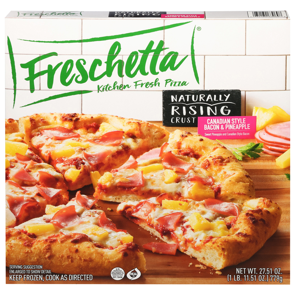 Freschetta Pizza, Naturally Rising Crust, Canadian Style Bacon ...