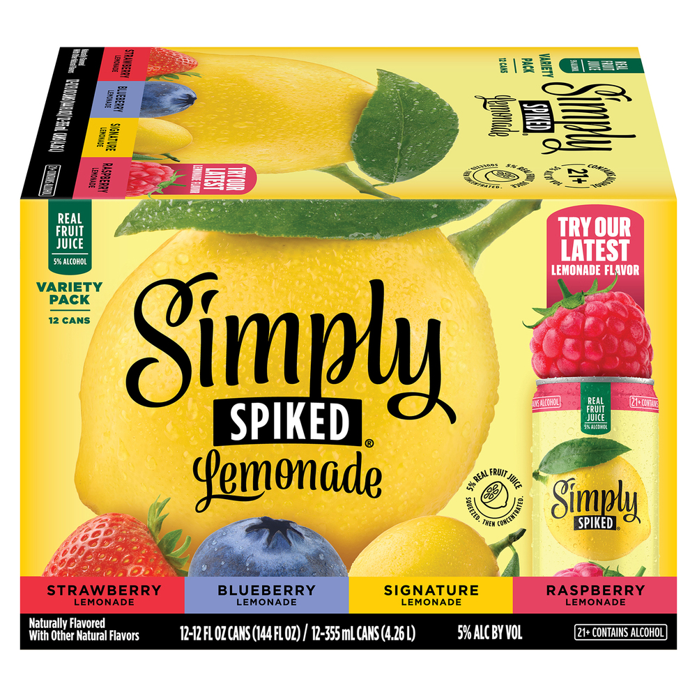 Simply Spiked Beer, Lemonade, Variety Pack-Main