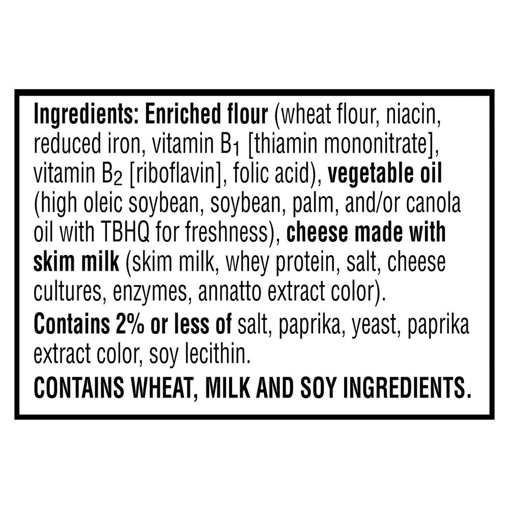 Cheez-It Baked Snack Crackers, Extra Big-Ingredients