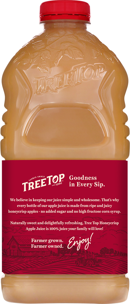 Tree Top 100% Apple Juice, Honeycrisp-Planogram-Back