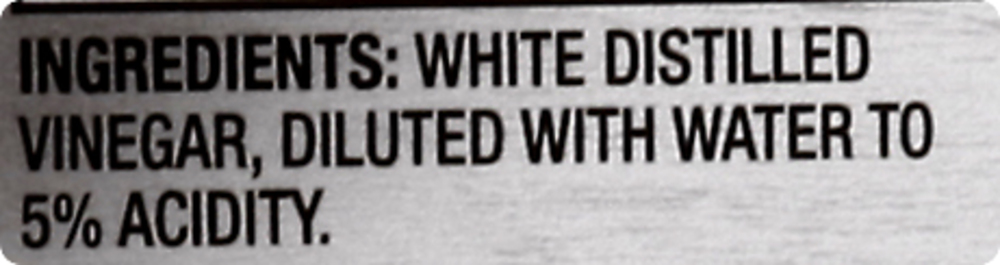 Raley's Distilled White Vinegar-Ingredients