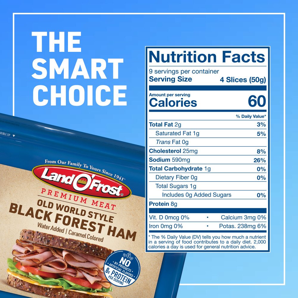 Land O'Frost Black Forest Ham, Old World Style-Nutrition-Facts