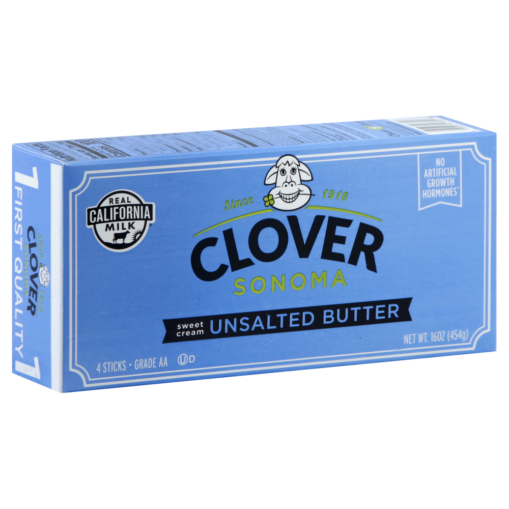 Clover Butter, Unsalted, Sweet Cream-Main