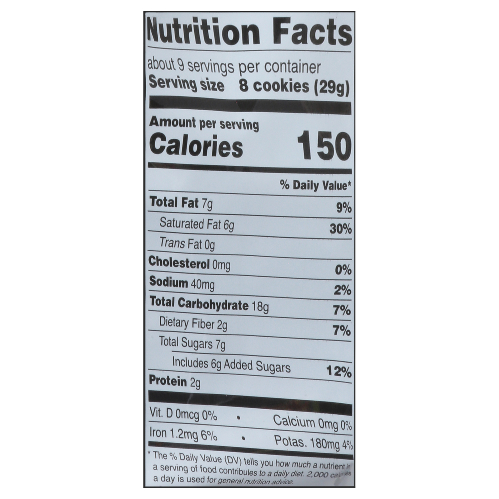 Loacker Quadratini Wafer Cookies, Dark Chocolate, Bite Size-Nutrition-Facts