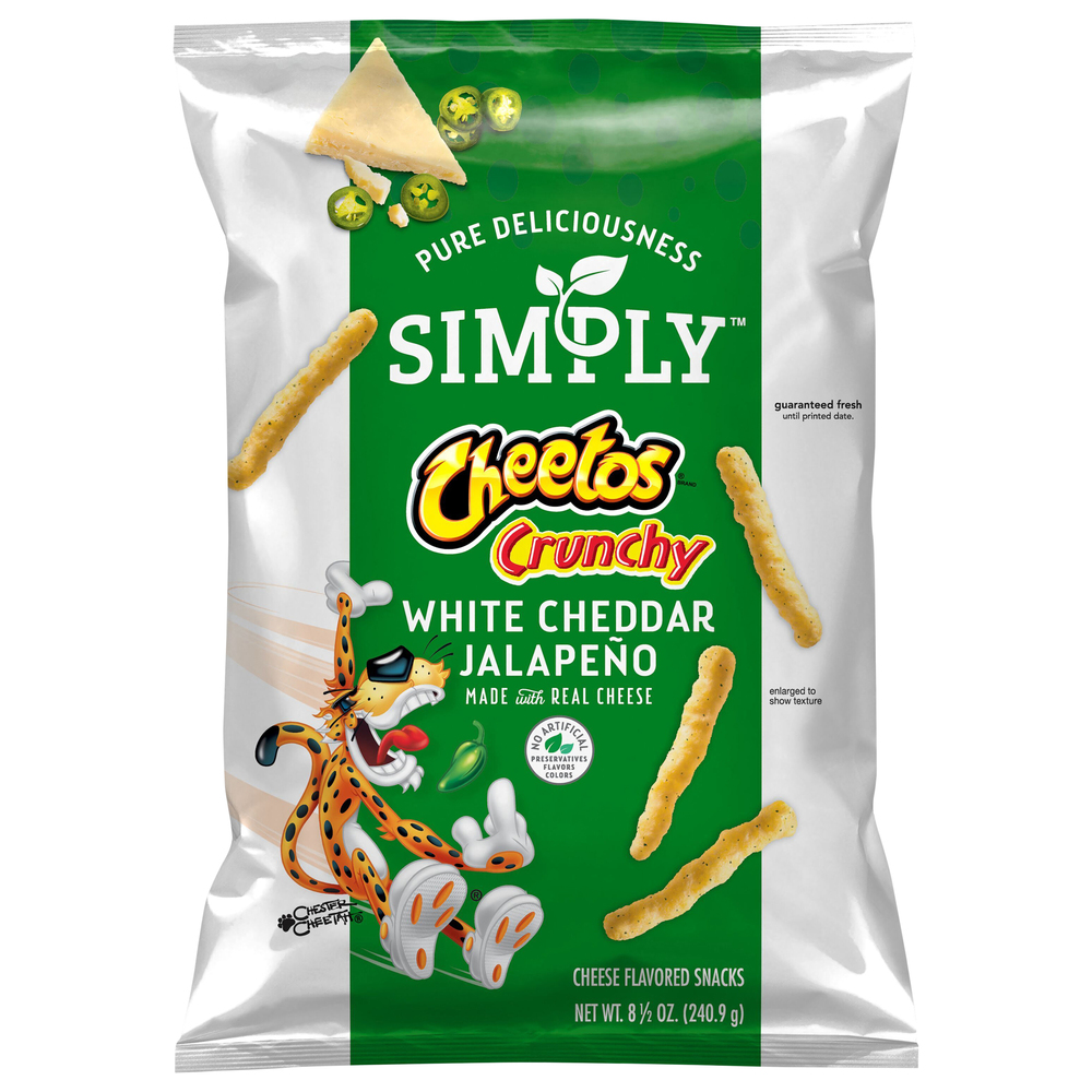Simply Cheetos Simply Snacks, White Cheddar Jalapeno, Crunchy-Main
