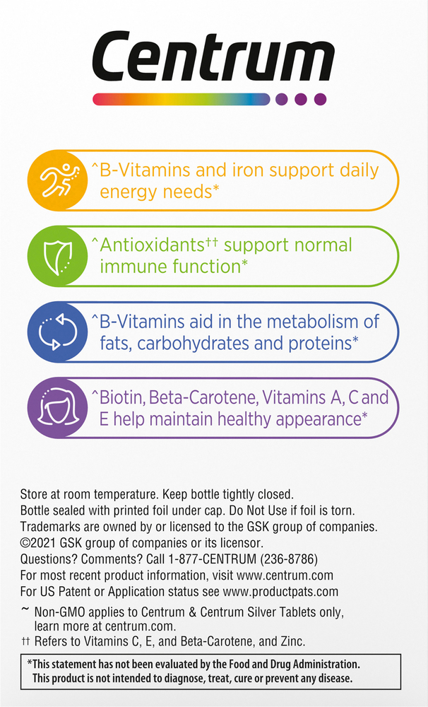 centrum multivitamin barcode