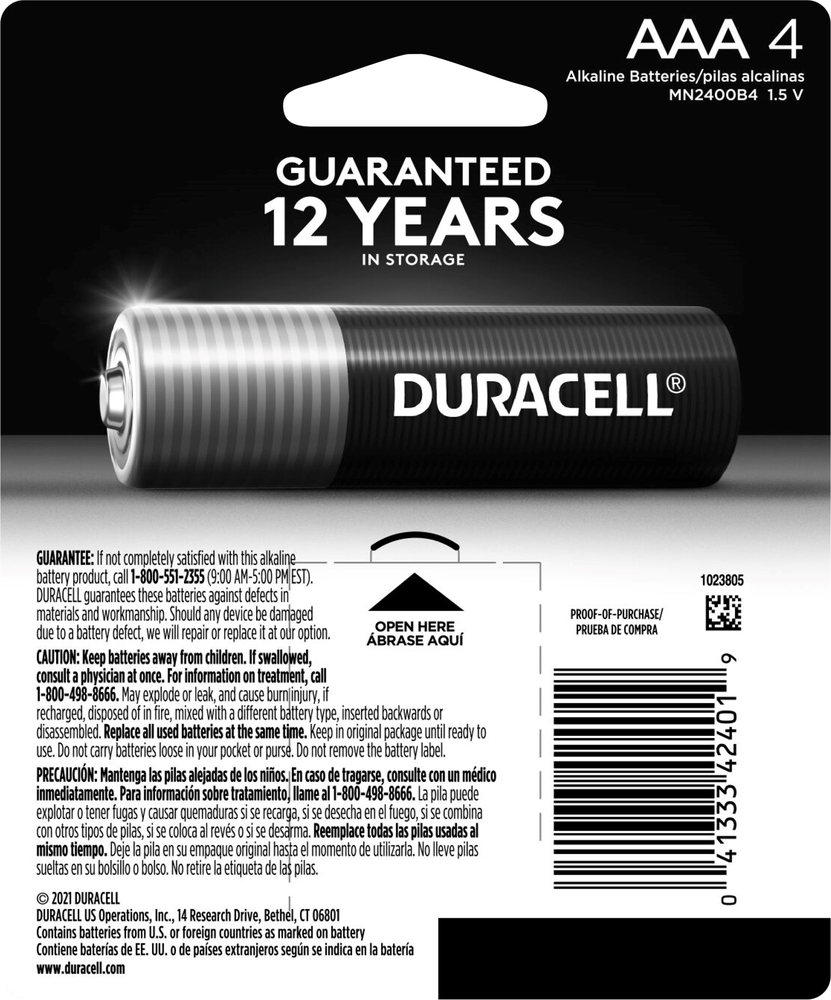 duracell battery aaa